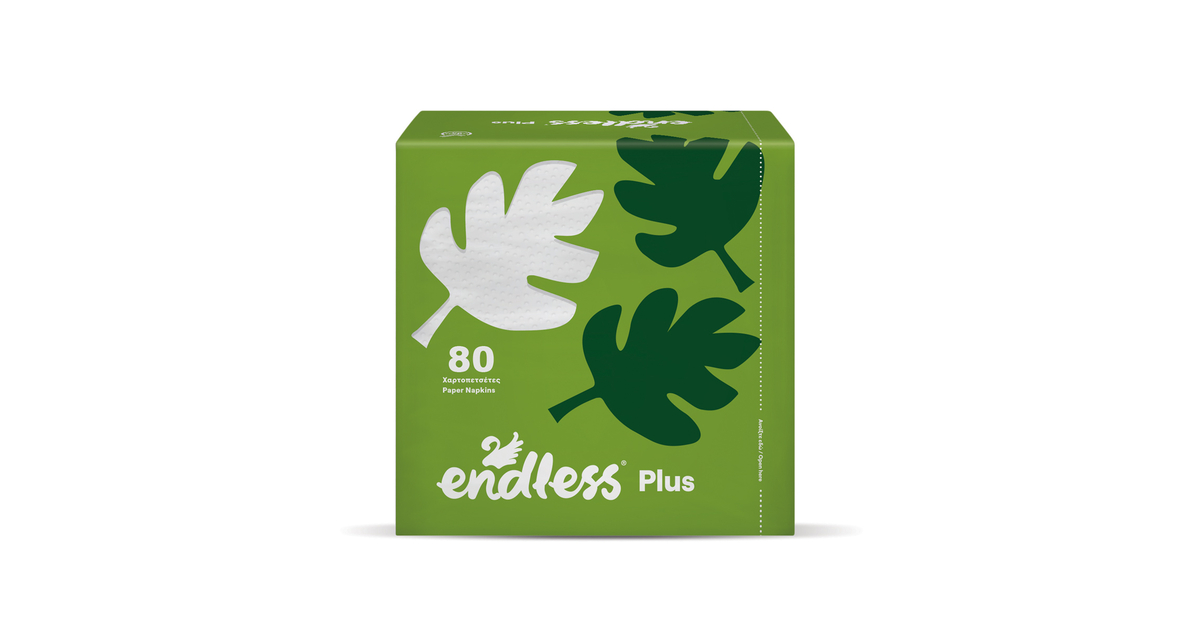 Endless Plus Χαρτοπετσέτες 30x30 (80τμχ)